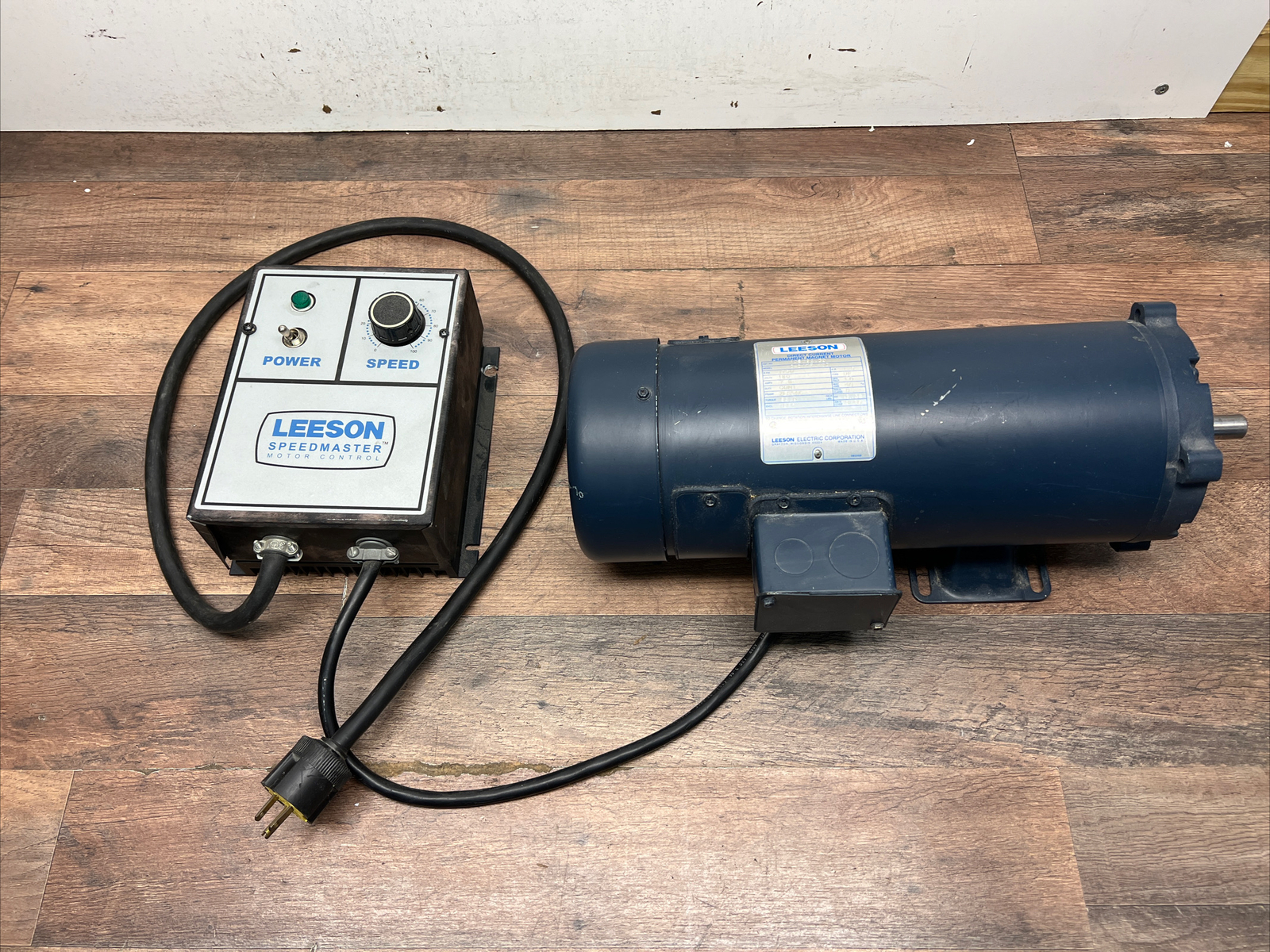 Leeson DC Motor C4D17FK10D With Speed master Speed Controller 1.5 HP | eBay