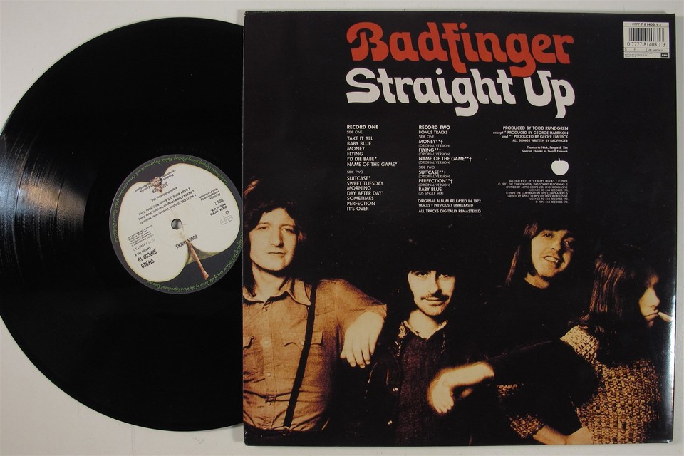 BADFINGER Straight Up EMI-APPLE 2XLP VG++/NM uk gatefold reissue d | eBay