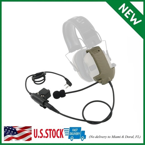 Microphone & PTT for Walker's Razor Noise Cancelling Headphones Tan | eBay