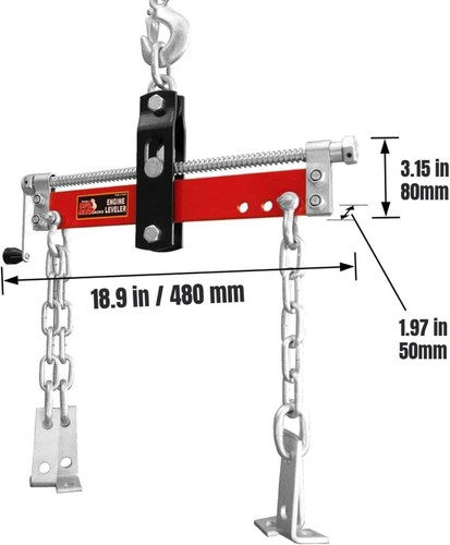 Heavy Duty Engine Hoist Leveler Cherry Picker Shop Crane Load Lift Tool ...