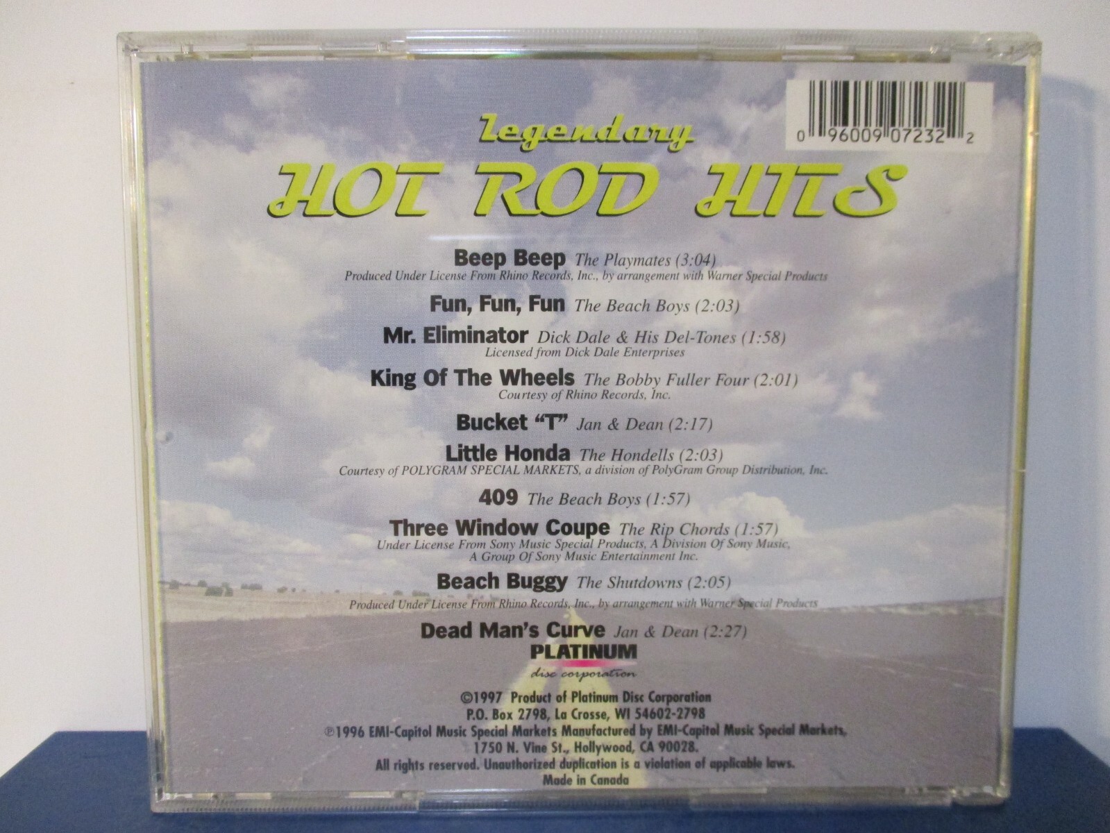 Legendary Hot Rod Hits - Vol. 1 - Various Artists - MINT condition ...