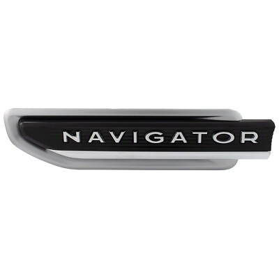 New OEM 22-24 Lincoln Navigator LH Driver Side Fender Emblem Silver ...