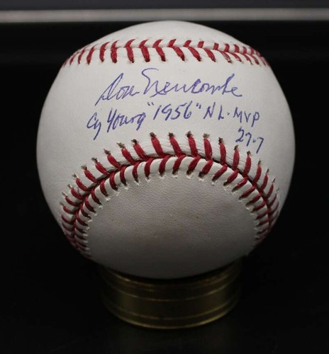Don Newcombe Signed Rawlings OML Baseball Auto 1956 Cy Young/MVP/27-7 ...