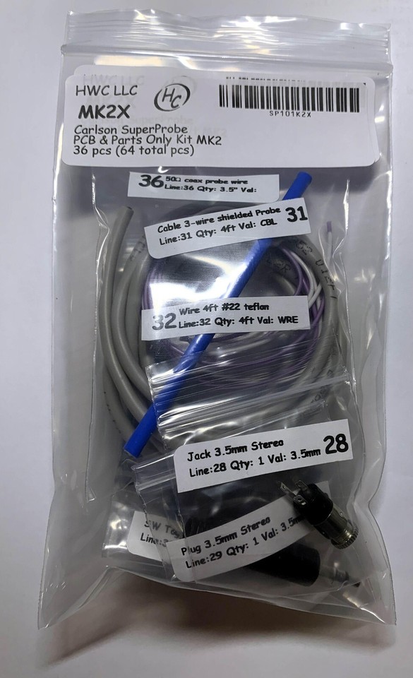 Carlson Super Probe MK2ASM More Parts Kit as Seen On YouTube 2 PCB Asm ...