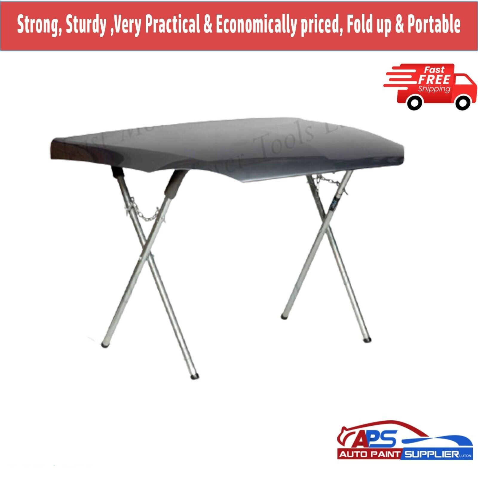 4 X FMT 207006 Body Shop Panel Stand / Trestle Table Adjustable ...