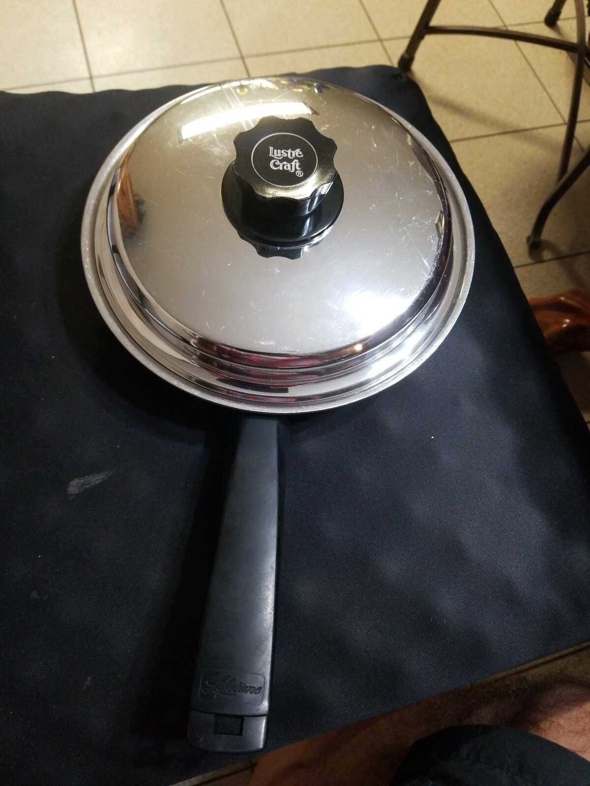 Lifetime Stainless Steel 8.5 in Skillet Fry Pan w/ Lustre craft lid | eBay