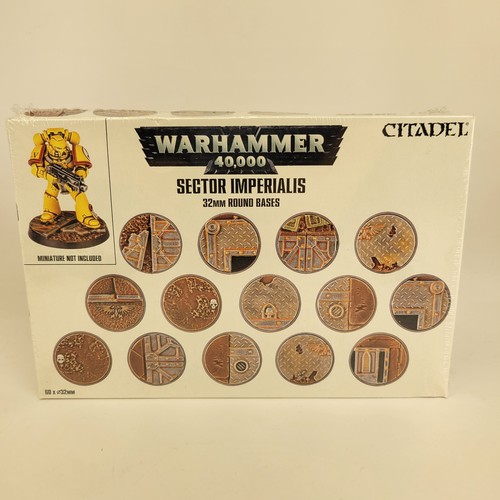 Citadel: Bases - Sector Imperialis 32mm Round - Warhammer 40k NIB | eBay