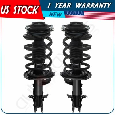 Fits 2013 Nissan Sentra Front (2) Loaded Shocks Struts w/ Coil Assembly ...