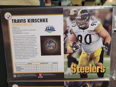 Travis Kirschke Danbury Mint Steelers Super Bowl XLIII State Quarter on ...