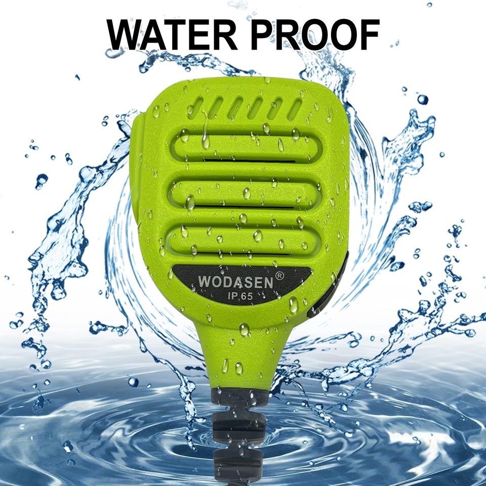 WODASEN IP65 Waterproof Walkie Talkie Speaker Mic Heavy Duty Remote ...