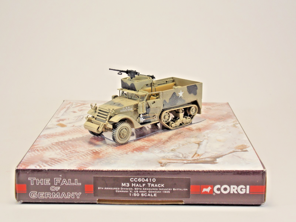 M3 Half Track Personnel Carrier 9th Armored US Army. Corgi CC60410. 1/ ...
