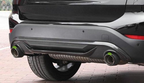 For BMW X1 F48 2016-2021 Carbon Fiber ABS Rear Bumper Diffuser Spoiler ...