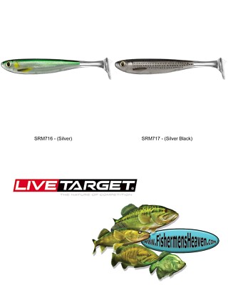 Live Target Swimbait Mullet Slow-Roll Paddle Tail 5 Inch (SRM125SK) Any ...