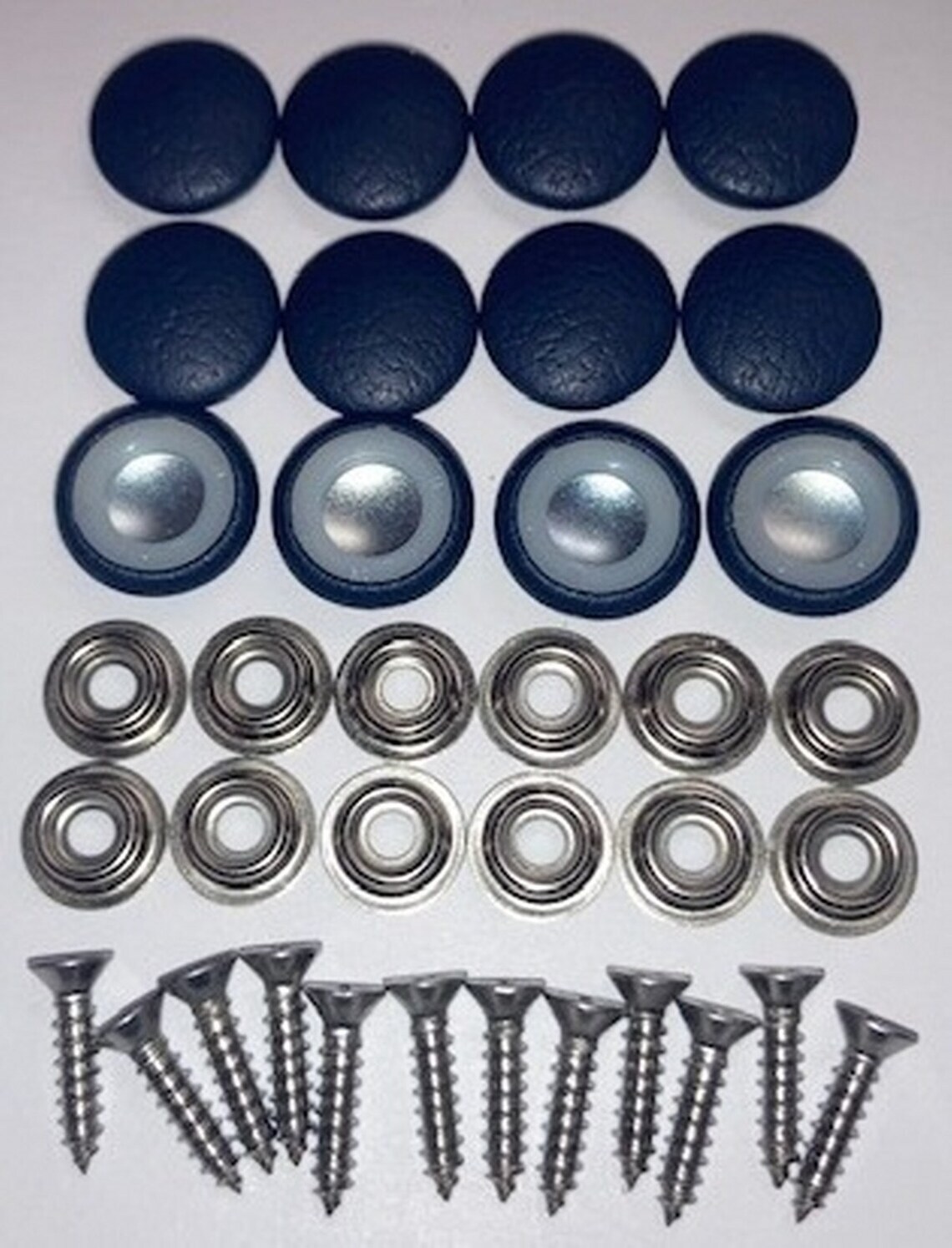 25 Dura Snap Upholstery Buttons Navy Blue Choice Of Size And Screws | eBay