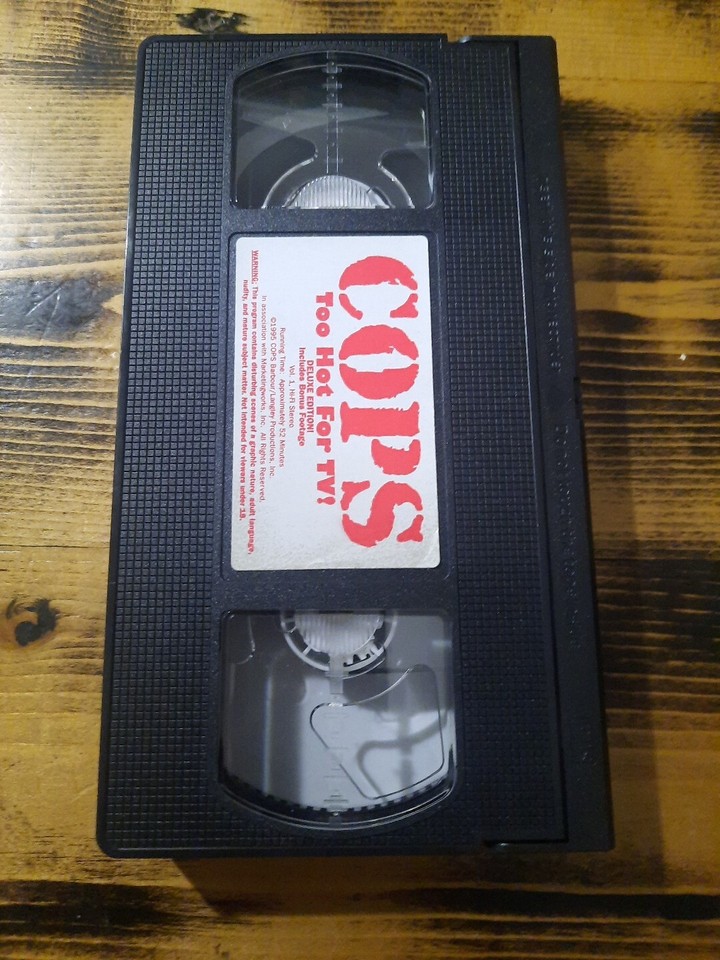 COPS Too Hot For TV! (VHS, 1995) Collector's Edition | eBay