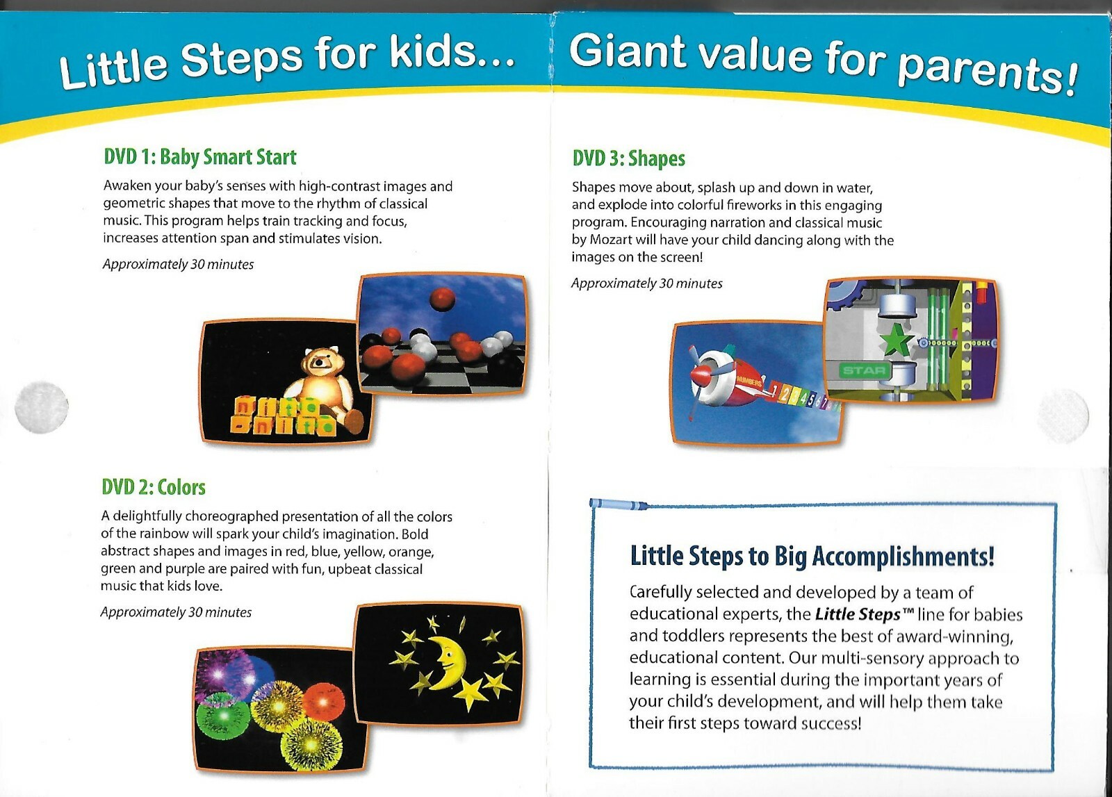 Little Steps: Shapes & Colors (DVD, 2009, 3-Disc Set) 781735604229| eBay