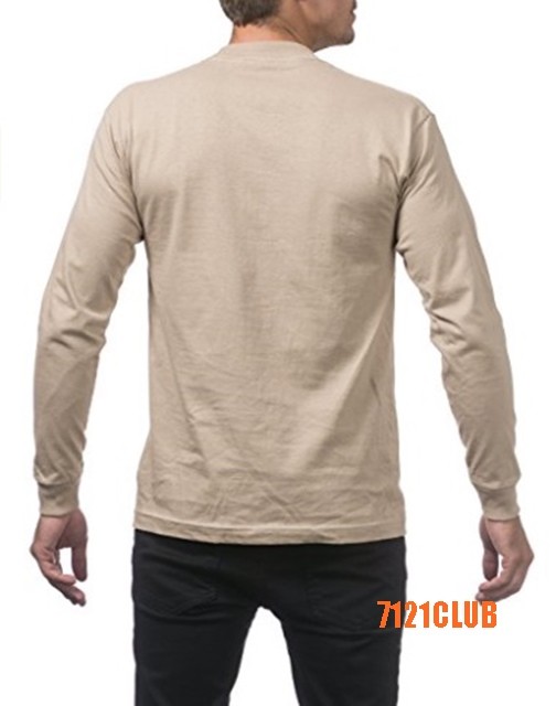 PRO CLUB LONG SLEEVE HEAVYWEIGHT T SHIRT PROCLUB MEN'S PLAIN T SHIRT ...