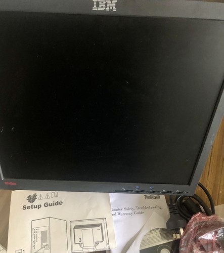 Vintage IBM Lenovo ThinkVision 9417-AC1 - LCD monitor POS 17” VGA ...