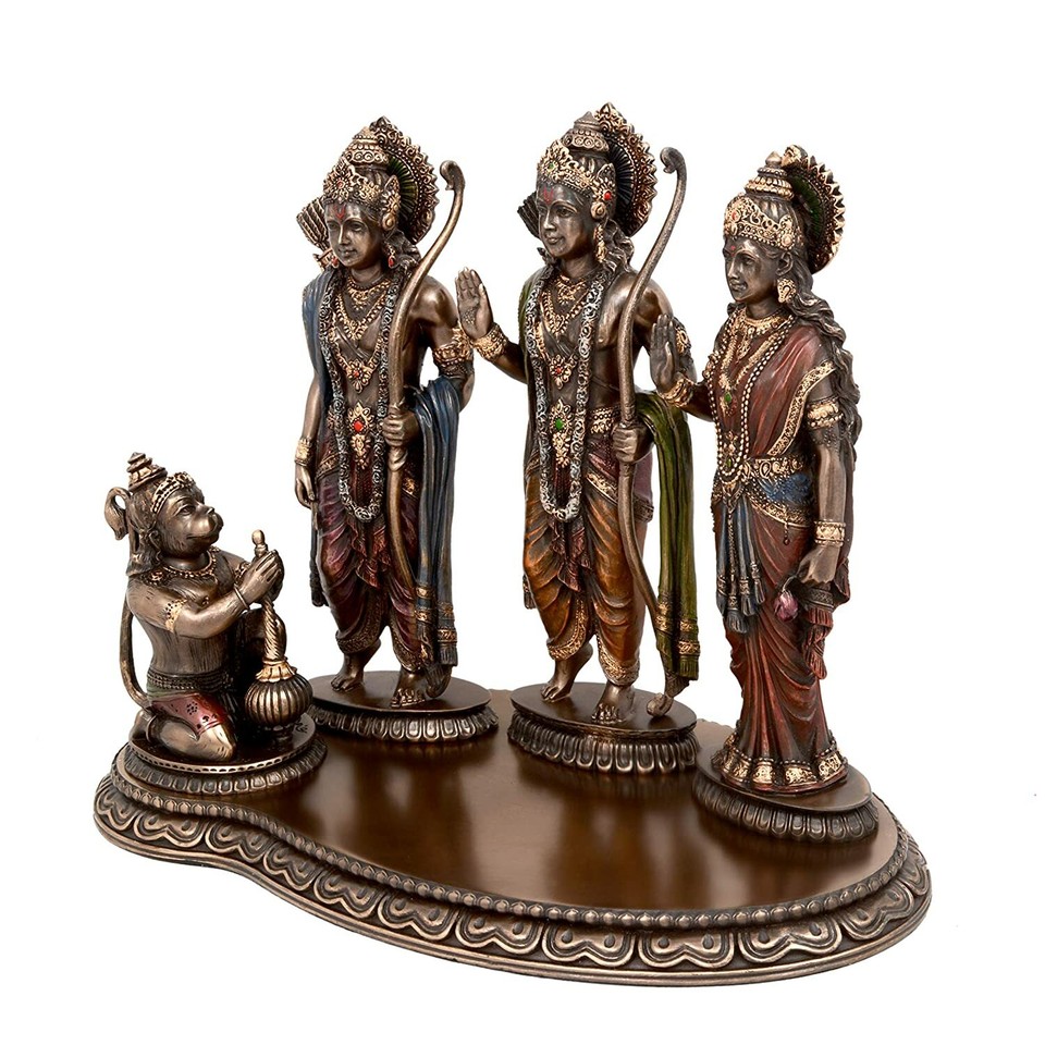 Ram Darbar Set- Ram Sita Lakshman Hanuman Idol Statue Figurine 8" | eBay