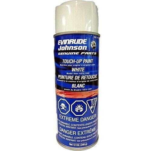 OEM BRP OMC Johnson Evinrude 1972-1980 White Touch-Up Spray Paint ...