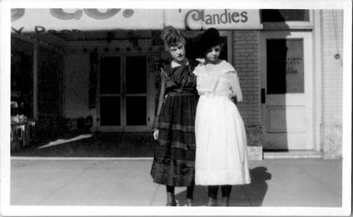 Beautiful Young Victorian Women Outside Candy Shop Antique 1900s ...