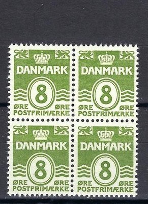 Denmark 1933 Sc# 227a Arms Lion 8 ore numerals block 4 MNH | eBay