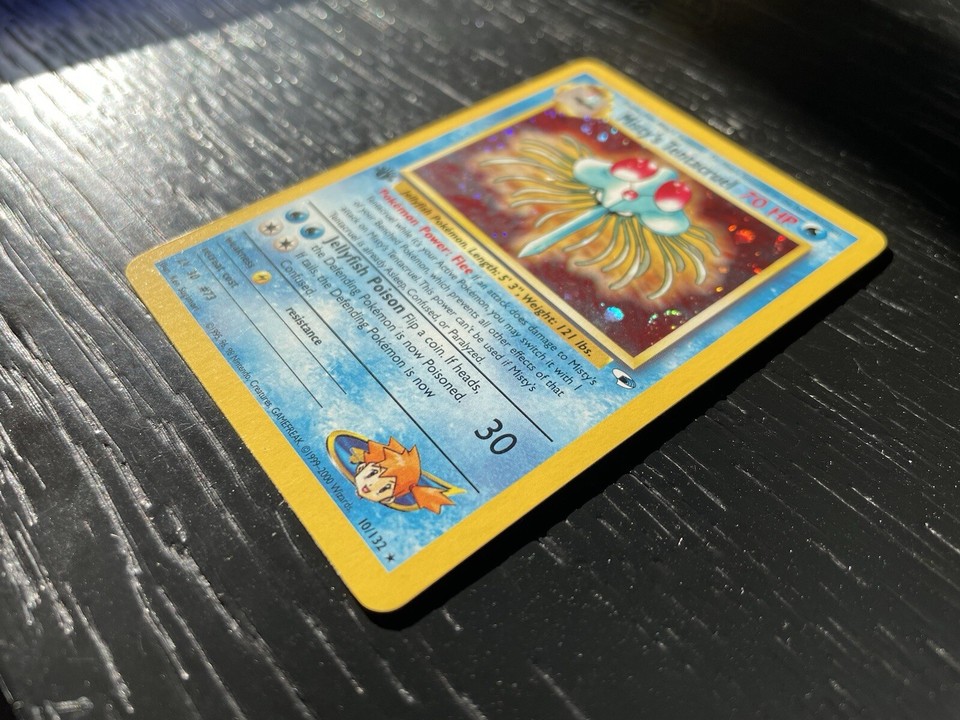 1st Edition Misty's Tentacruel Holo 10/132 Gym Heroes Pokemon LP ...