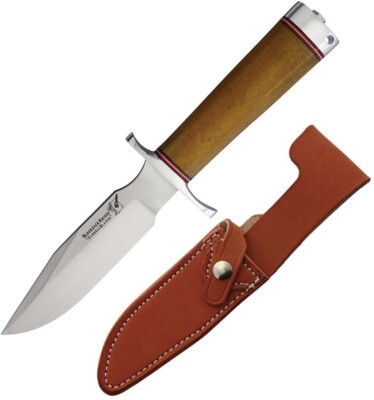 Blackjack Model 5 Fixed Knife 5.5" A2 Tool Steel Blade Natural Canvas ...