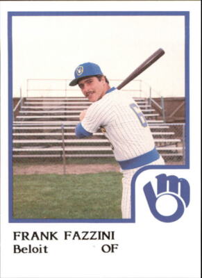 1986 Beloit Brewers Frank Fazzini Belleville New Jersey NJ Baseball ...