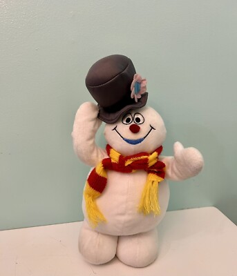 Hallmark 14" Frosty the Snowman Plush Dancing Spins Sings Christmas Hat ...