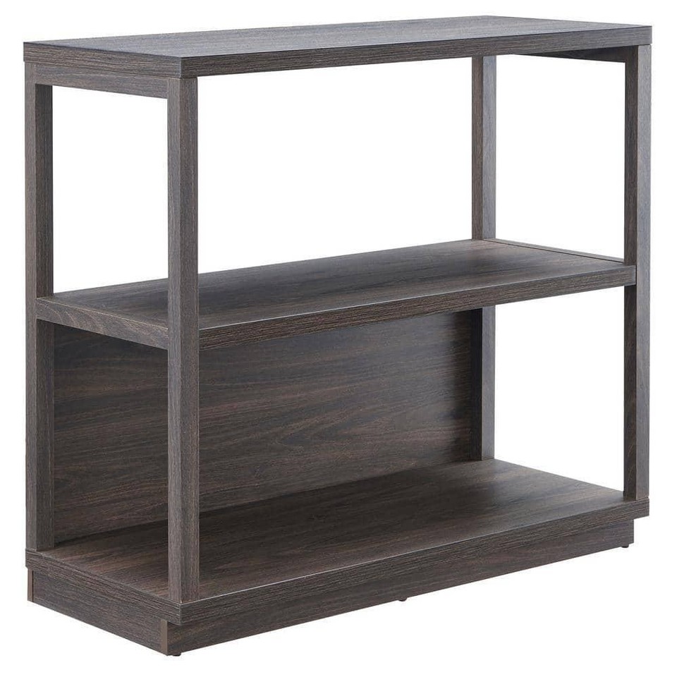 Meyer and Cross Bookcase 33"x36"x15" 3Shelf Alder Brown Engineered Wood ...