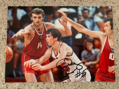 DOUG COLLINS PHILADELPHIA 76ERS SIXERS AUTOGRAPHED 1972 USA BASKETBALL ...