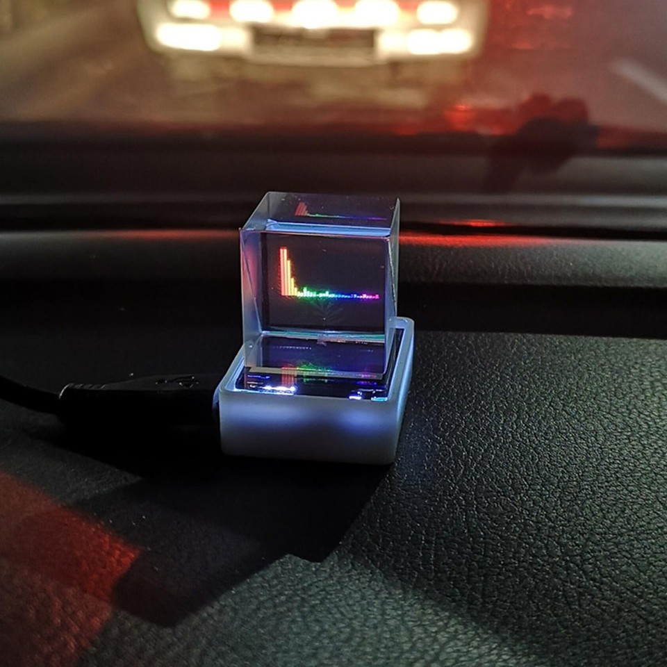 1.3in Aluminum Voice-controlled VU Instrument Display Multi-mode Band ...