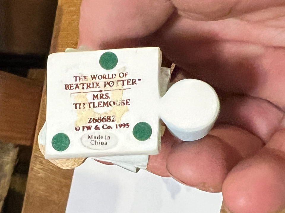 Lot of 5 The World of Beatrix Potter Figurines Timmy Wilie, Flopsy ...