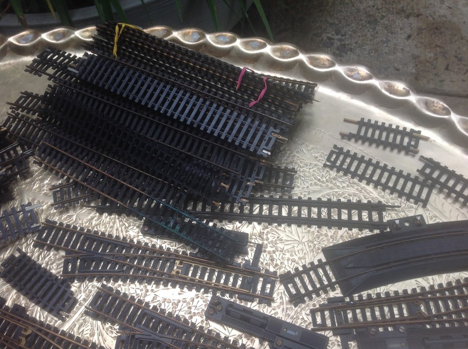 Great HO Train Set - 200 Track Pieces - 4 Cars w/Coal Car and Power ...