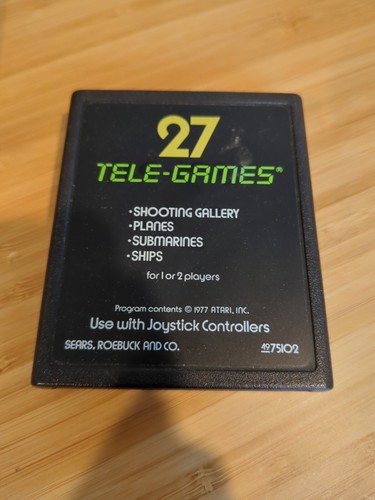 Target Fun "27 Tele-Games" (Atari 2600) By Sears, Text Label | 2600 ...