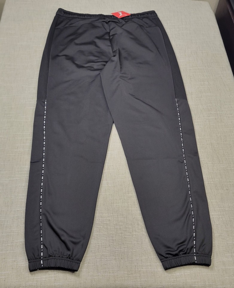 PUMA Unity Tracksuit Jacket & Pants Set Large Mens Black White Logo ...