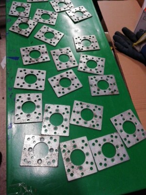 Mild Steel Square Packers Shims Laser Cut Plate Metal Shims Packer ...