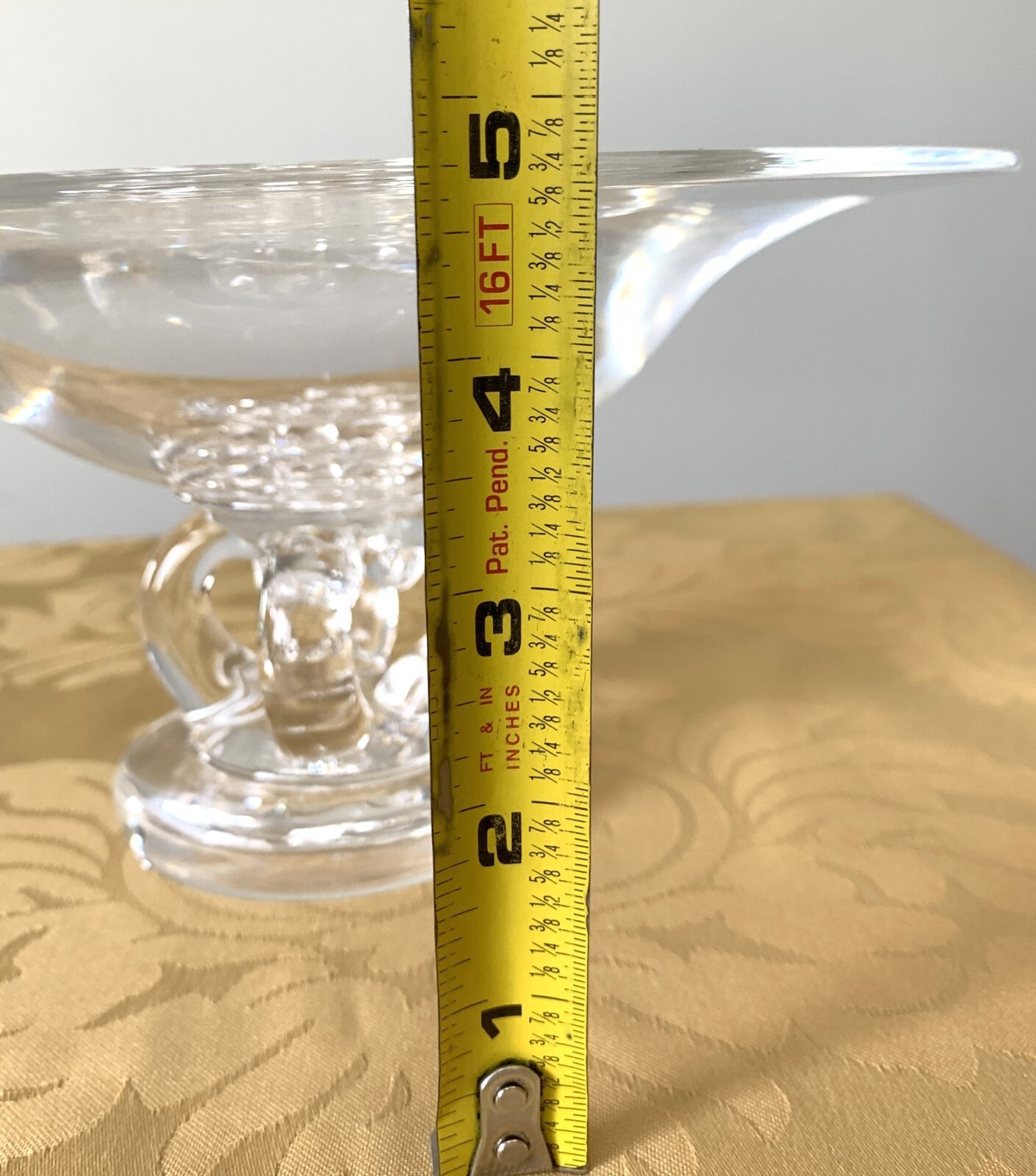 Steuben Glass Compote, Signed Collectible Crystal Pedestal Fruit or ...