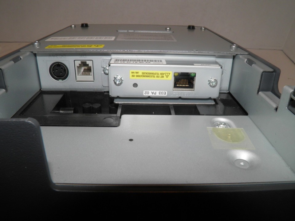 EPSON TM-U220B M188B Kitchen/Bar POS Receipt Printer Ethernet w AC ...