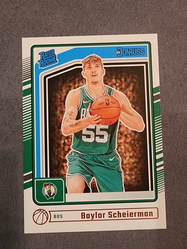 2024-25 Donruss Basketball Rated Rookie #224 Baylor Scheierman, Boston ...