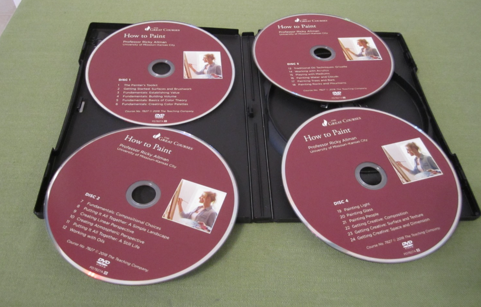 The Great Courses Hot to Paint 4-Disc DVD Set 2018 and Text Book | eBay