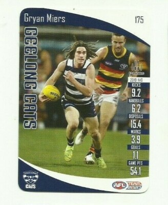 2020 TEAMCOACH GEELONG GRYAN MIERS # 175 COMMON CARD AFL | eBay Australia