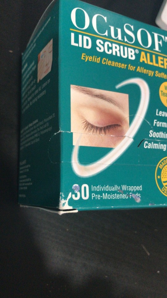 OCuSOFT Lid Scrub Allergy Eyelid Cleanser 30 pads EXP.01/27 (A6) | eBay