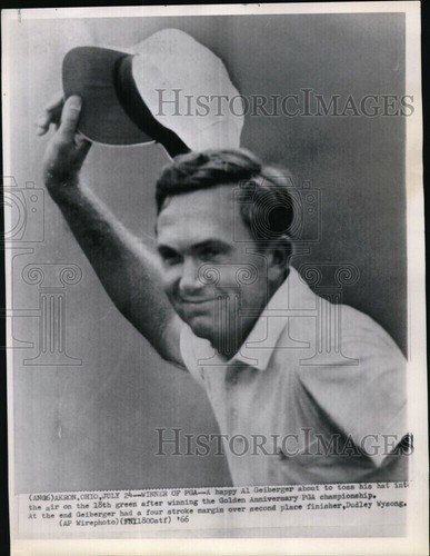 1966 Wirephoto Al Geiberger Wins Golden Anniversary Pga Championship 10 ...