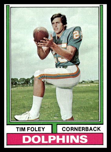 1974 Topps Tim Foley #38 Miami Dolphins C1 | eBay