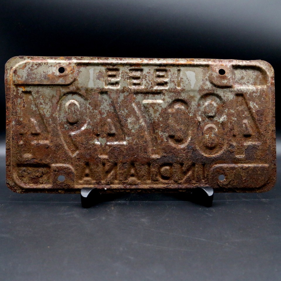 1969 Indiana 48A7494 Madison County License Plate Expired Car Tag ...