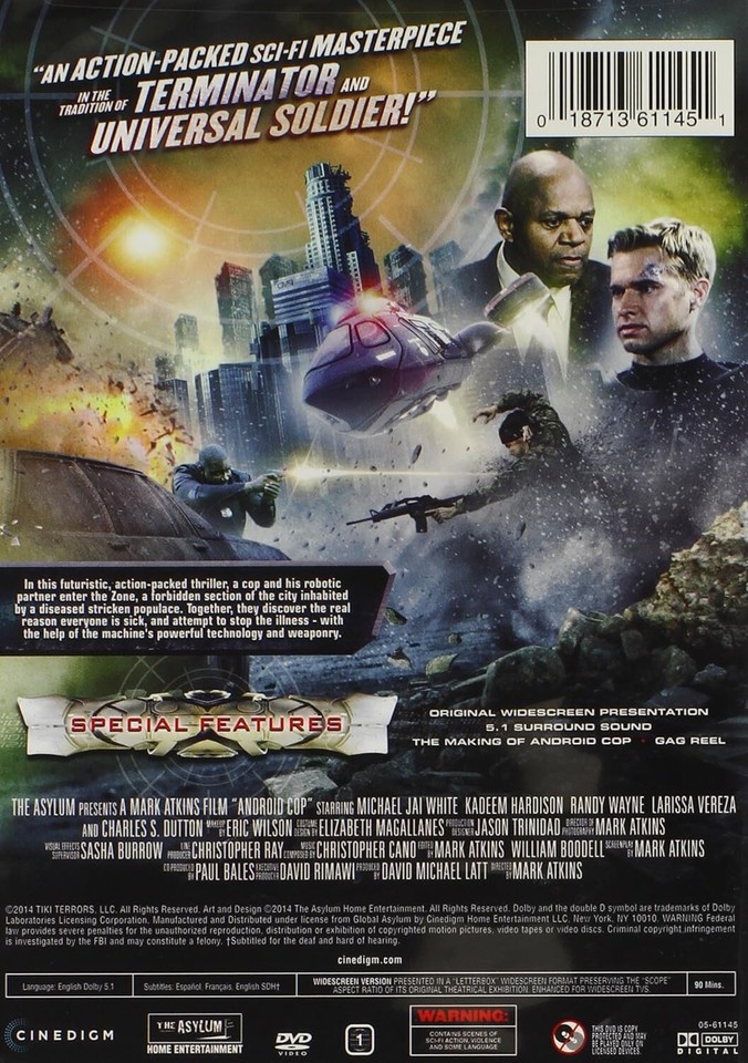 Android Cop, DVD, 2014, New, Michael Jai White, Charles S. Dutton | eBay