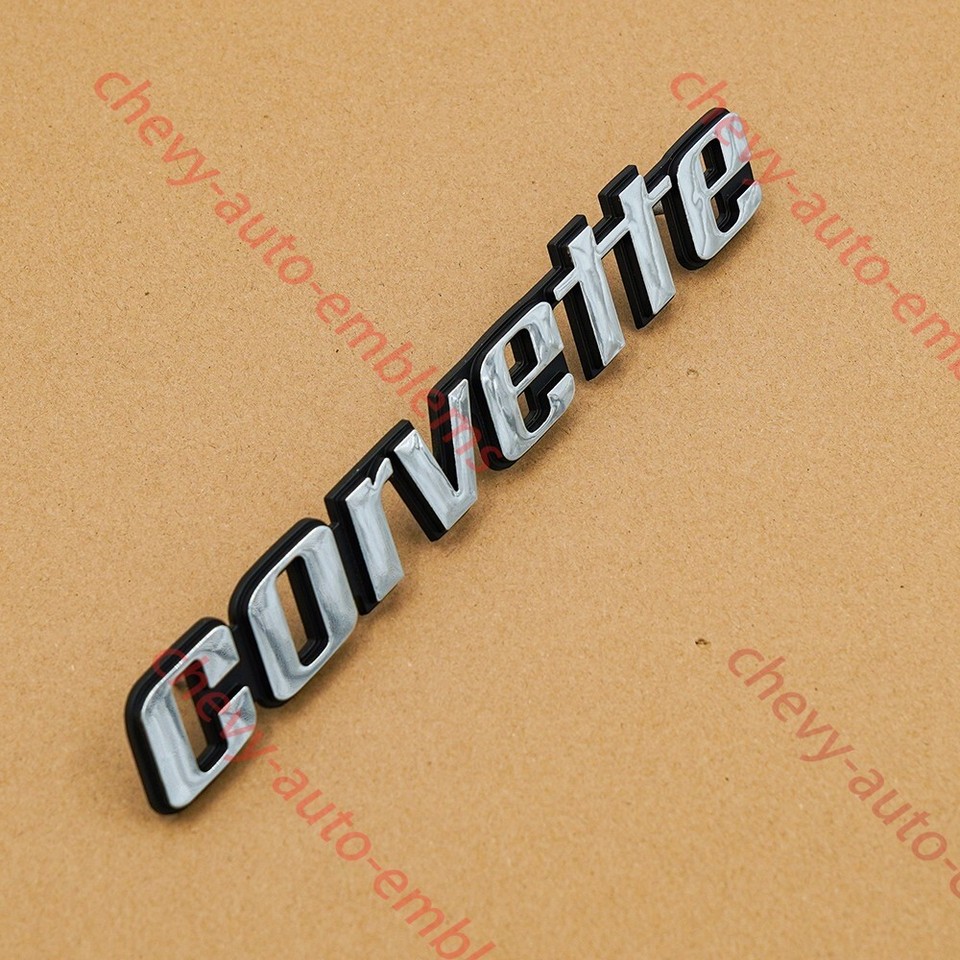 1Pc Chrome Rear Bumper Emblems For 1976 late -1979 Corvette C3 Badge | eBay