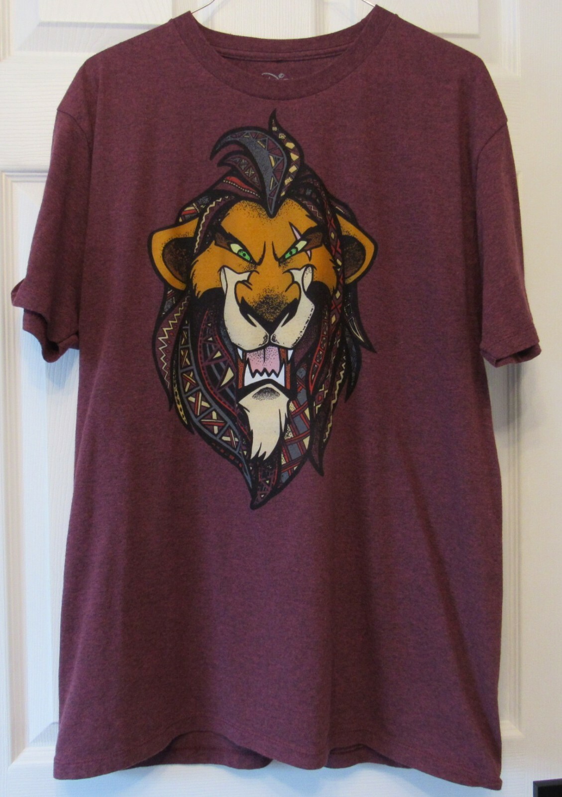 Disney Mens Lion King Scar Character Graphic Red Maro… - Gem